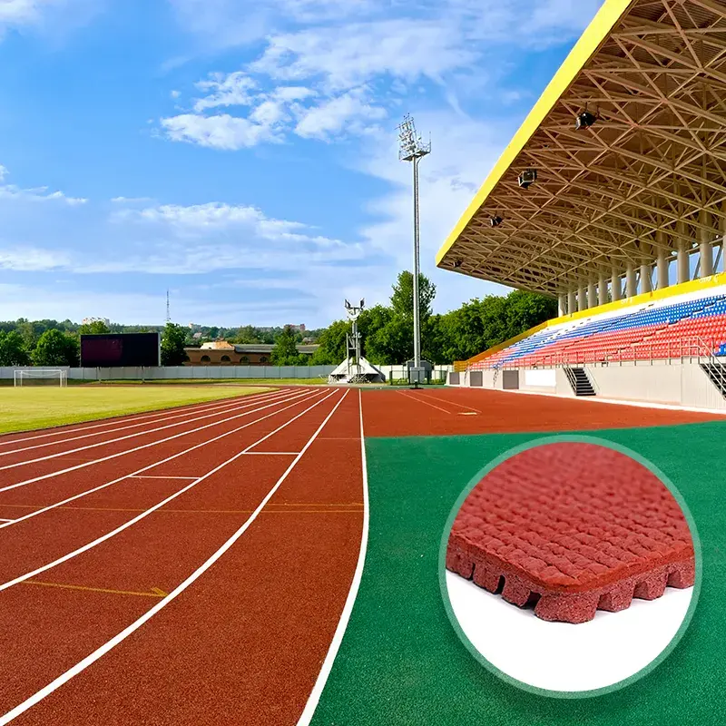 SEMI-PRECAST RUBBER RUNNING TRACK - ZHONGXING SPORTS