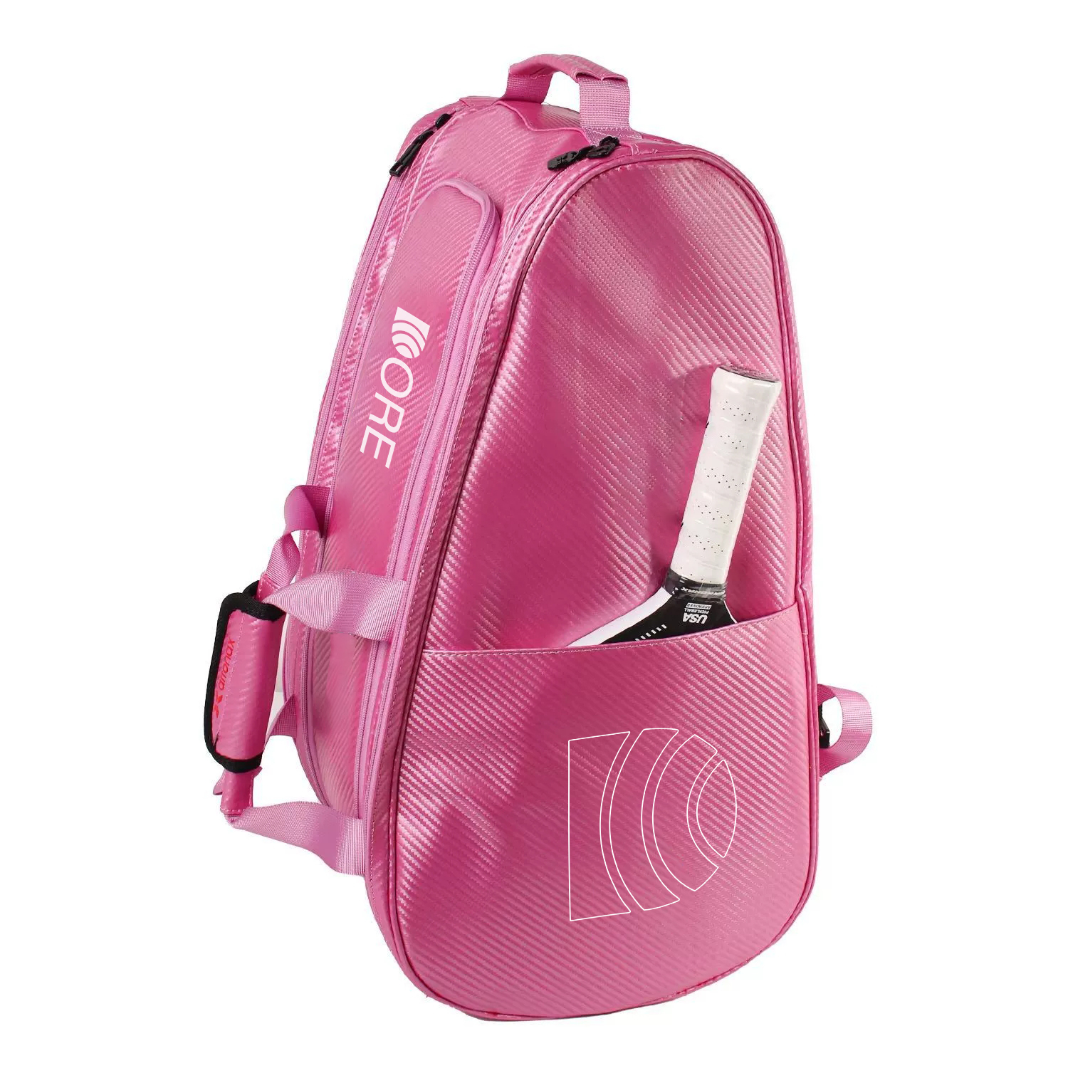 Pickleball Paddle Bags Carbon Fiber PU Material 210D Lining Pickleball ...