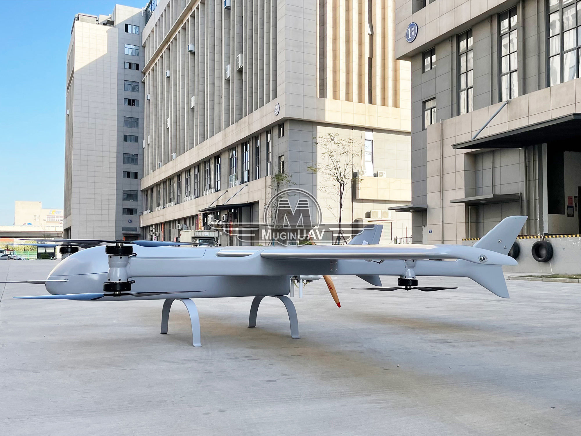 Mugin-5 Pro 5000mm VTOL UAV Platform with 8 Motor Mounts - Mugin UAV