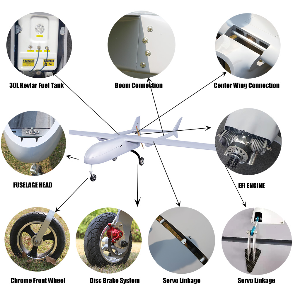 Mugin-6 Pro 6000mm Carbon Fiber UAV ARF - Mugin UAV