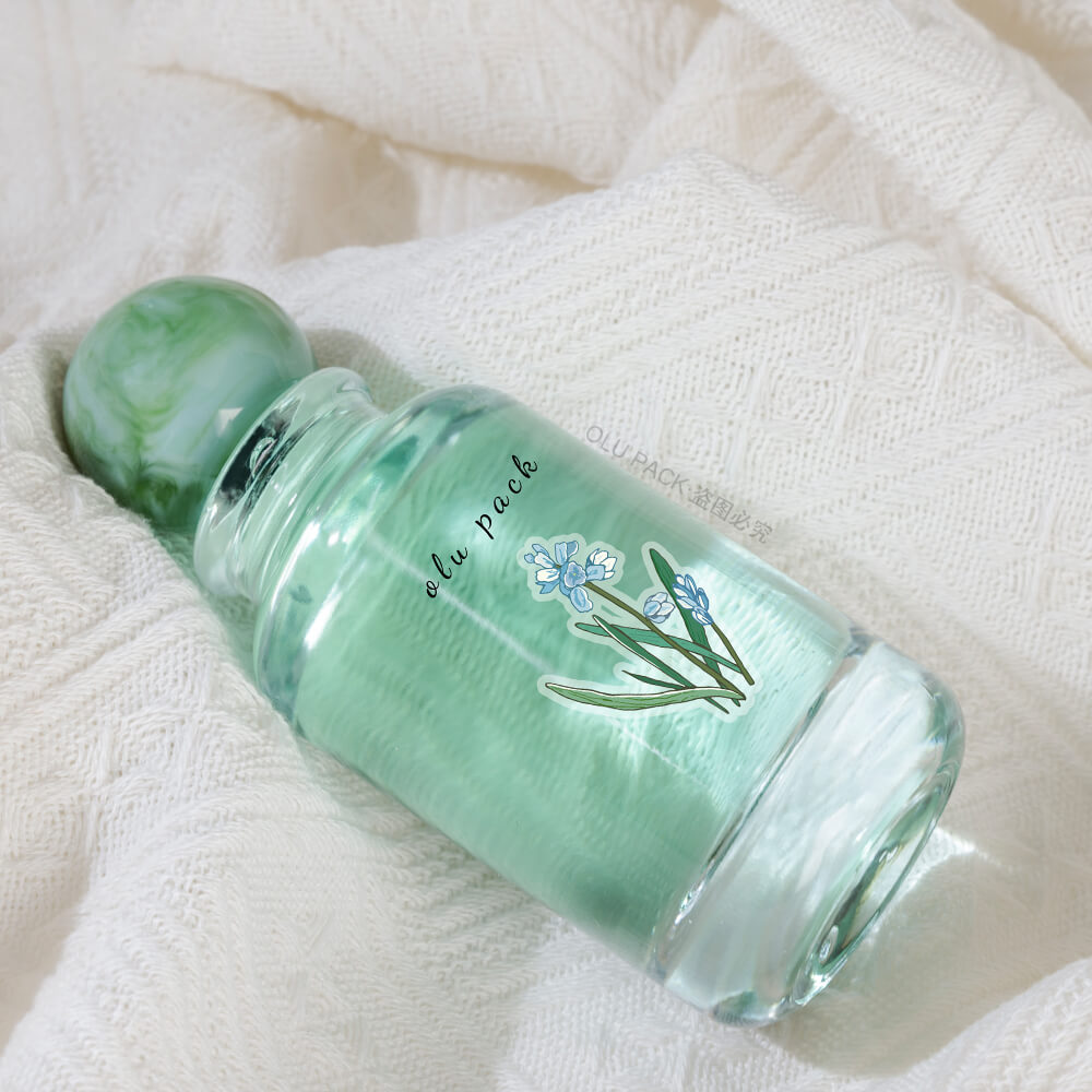Round Reagent Clear Glass Perfume Bottle with Ball Cap - Xuzhou OLU ...