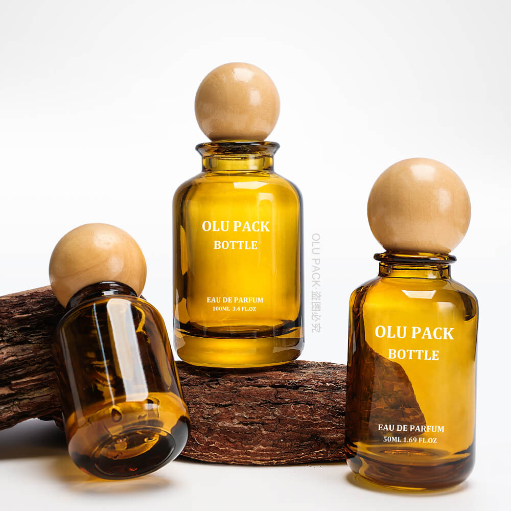 Round Reagent Clear Glass Perfume Bottle with Ball Cap - Xuzhou OLU ...