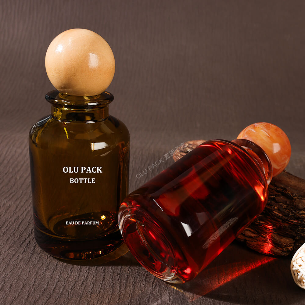 Round Reagent Clear Glass Perfume Bottle with Ball Cap - Xuzhou OLU ...